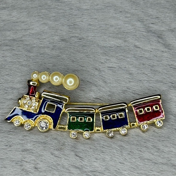 Vintage | Jewelry | Vintage Train Pin Brooch | Poshmark